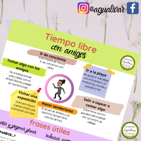 Actividades de tiempo libre en español - Agualivar Spanish School