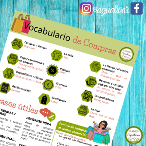 post_ig_vocabulario de compras (1) - Agualivar Spanish School